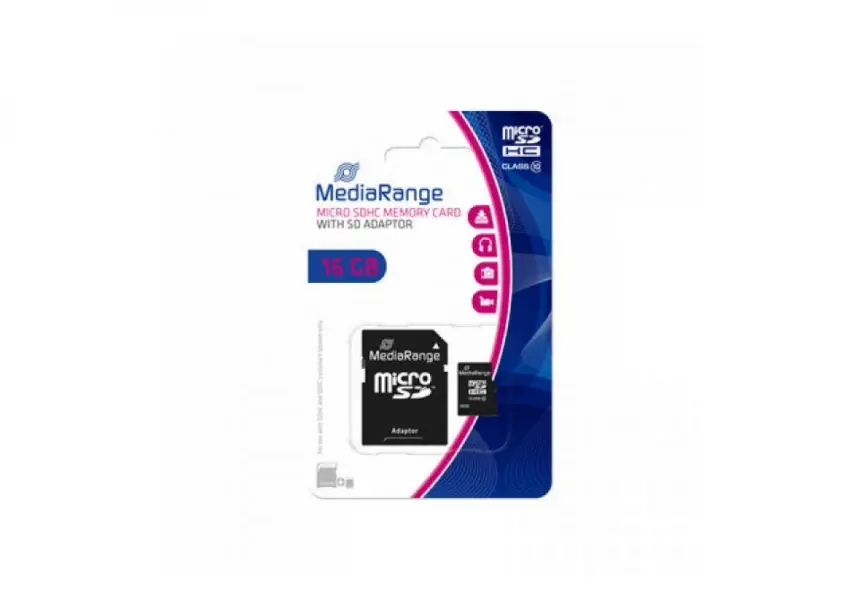 MEDIARANGE 16GB MICRO SDHC+ADPTER/C10