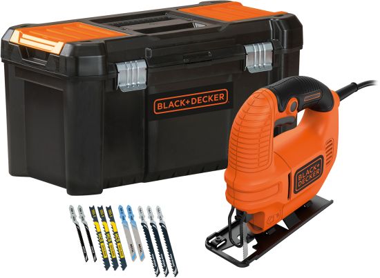 Ubodna testera Black+Decker KS501KA10 400W; u koferu sa 10 testerica