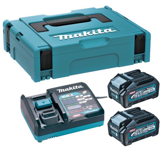 XGT set Makita 2x4,0Ah BL4040B 40V XGT baterije + DC40RA punjač - 191J97-1