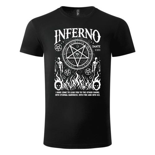 Inferno; Dante - From there we came outside and saw the stars (pentagram, crna)
