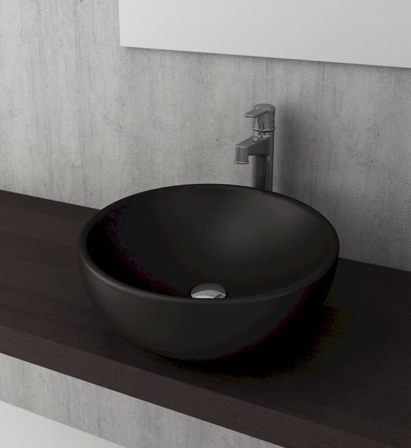 LAVABO ROMA 45×45 CRNI MAT BOCCHI