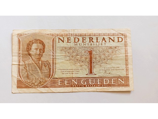 Holandija 1 gulden 1945