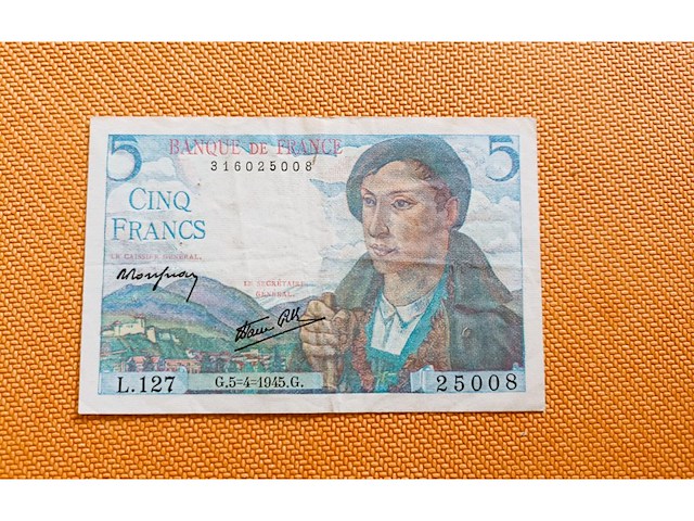 Francuska 5 franc 1945