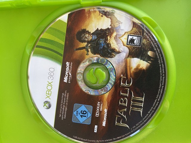 Fable 3 - Xbox 360 igrica