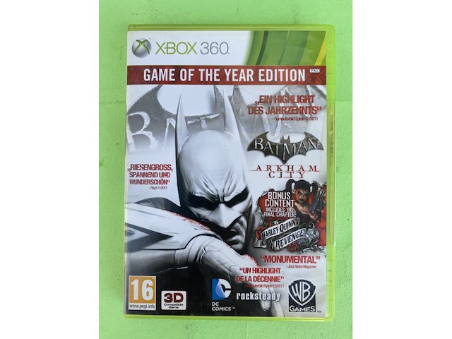 Batman  Arkham City Game of the Year Edition-Xbox 360