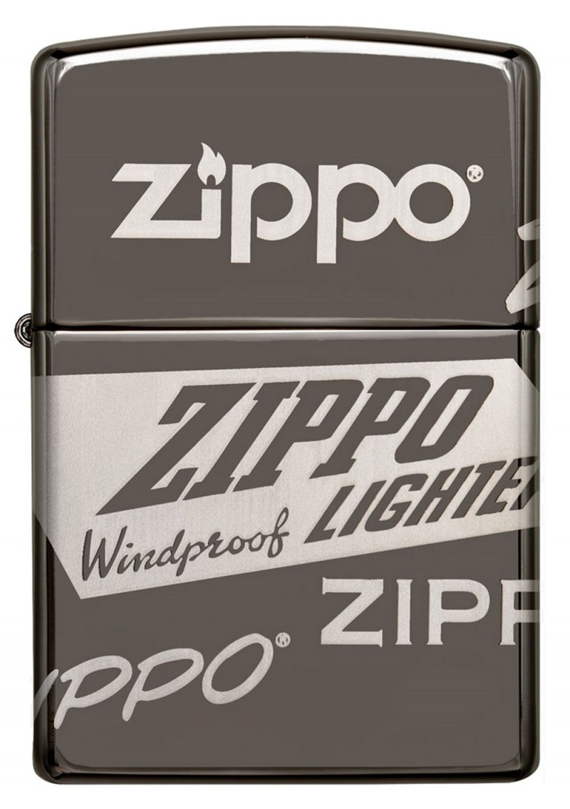 Zippo upaljac 49051 Black Ice logo 360