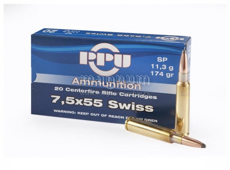 Metak PPU 7.5x55 Swiss SP 11.3g