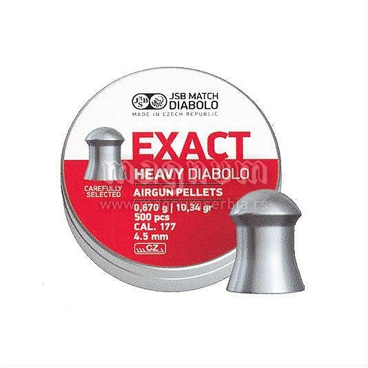 Dijabola JSB Exact Havy 4.5 1/500 0.67g