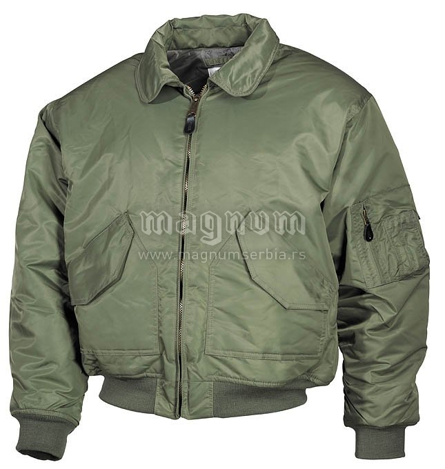 Jakna MFH 03752B zelena US CWU Flight Jacket