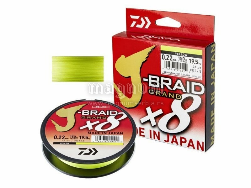 Kanap Daiwa J-Braid Grand X8 135m 018 12790-018