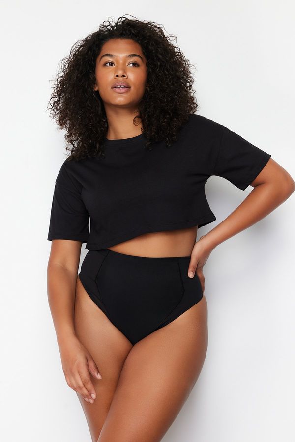 TRENDYOL CURVE BLACK HIGH WAIST BRIEFS