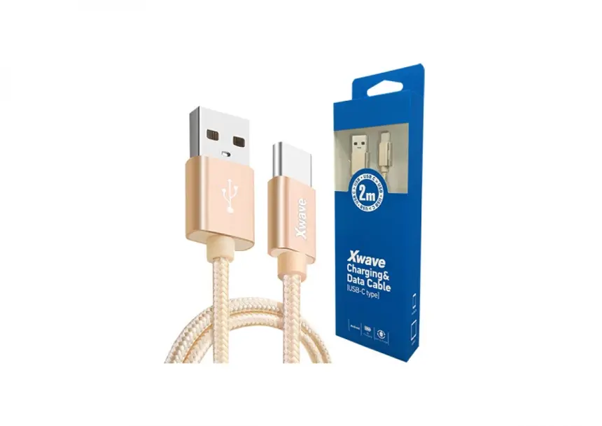 Xwave Kabl USB 3.1 na TIP-C 3.1 muško-muški 2M 3A,AI,upleteni zlatni