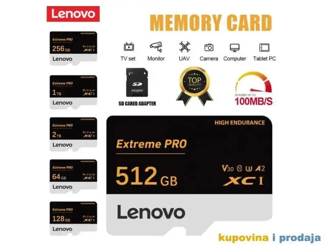 128 GB Lenovo Extreme PRO SD Memorijska kartica