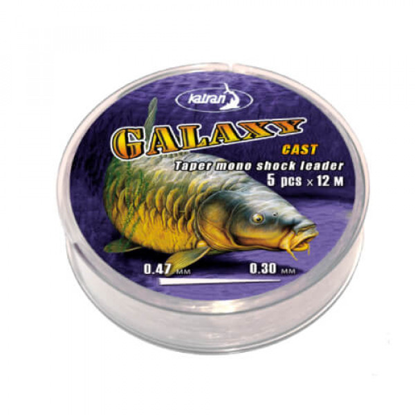 Najlon Mono Leader Galaxy cast 5x12m 0.26-0.47mm