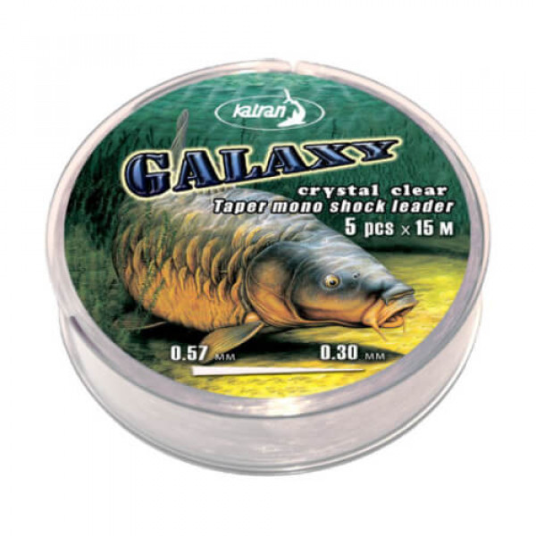 Najlon Mono Leader Galaxy crystal clear 5x15m 0.26-0.57mm