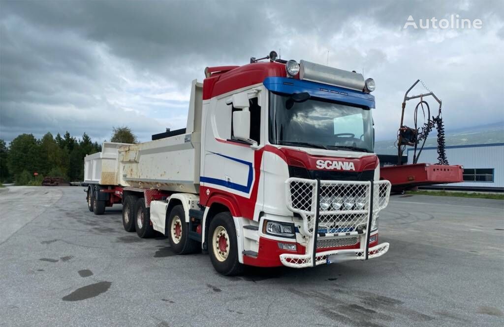 Scania R 580 kiper + prikolica kiper