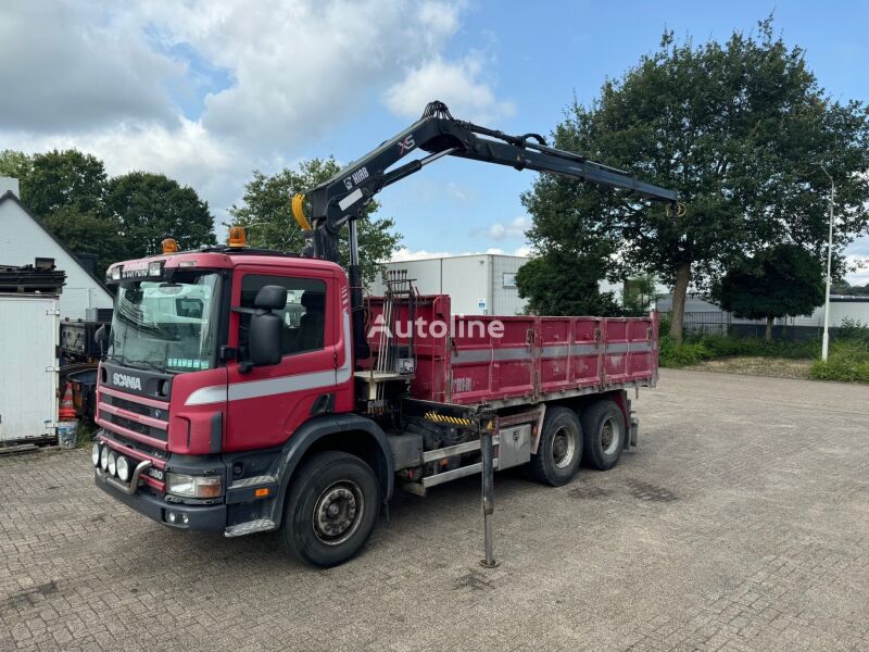 Scania 124C 380 6X4 Manual Gearbox / Hiab 144B-3 DUO Crane kiper