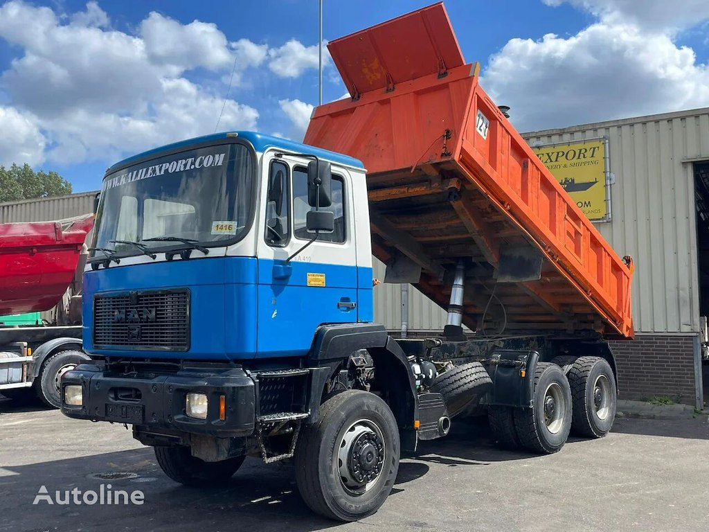 MAN 27.414 Kipper 6x6 Big Axle's Full Steel Good Condition kiper