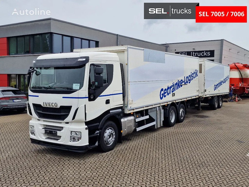 IVECO Stralis 420 ZF Intarder / Ladebordwand / Lenkachse / Liftachse kamion furgon + prikolica furgon