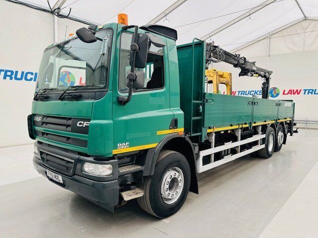 DAF CF75 310 Day Cab Dropside Brick Grab kamion s ravnom platformom