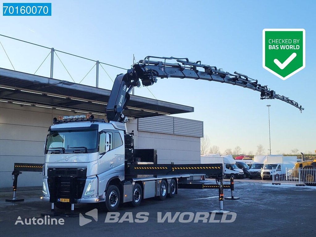 Novi Volvo FH 540 8X2 EFFER 1405/9S+Jib 6S Kran Crane VEB+ Euro 6 kamion s ravnom platformom