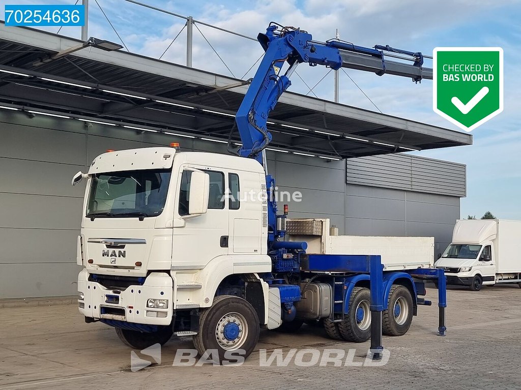 MAN TGS 26.400 6X6 Terex 29T/M Crane 6x6 Manual Big-Axle Steelsuspen kamion s ravnom platformom