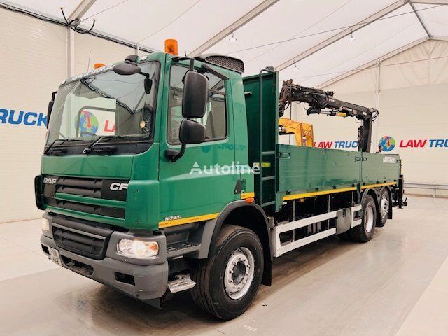 DAF CF75 310 Rear Lift Day Cab Dropside Brick Grab kamion s ravnom platformom