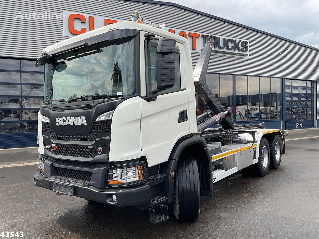 Scania G450 6x4 AJK 20 Ton haakarmsysteem kamion rol kiper