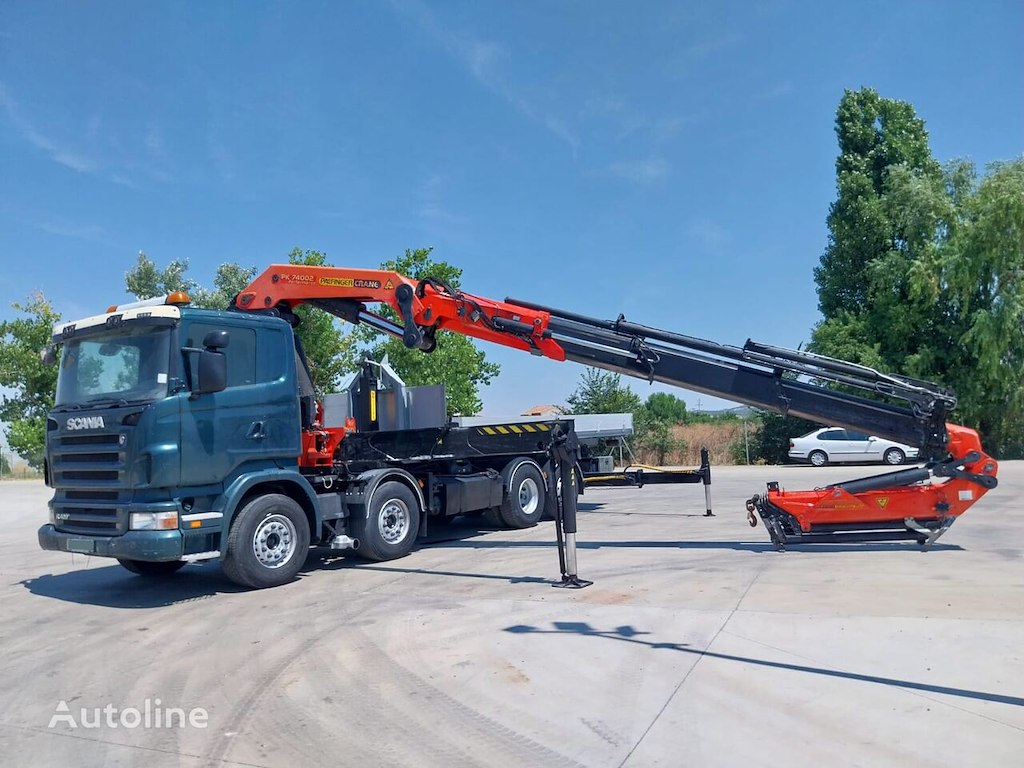 Scania 420 8×2 PALFINGER PK 74002 + JIB kamion rol kiper