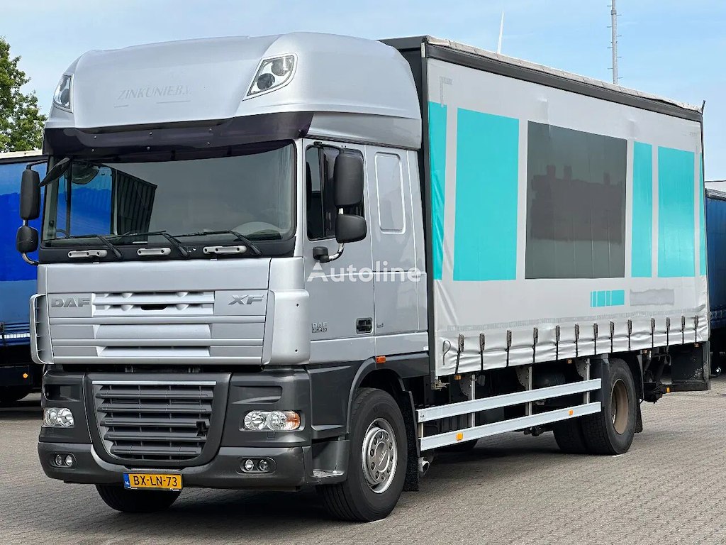 DAF XF 105.410 Schuifzeil - Dak + Laadklep - Euro 5 - Apk! kamion sa klizna zavesa cerada