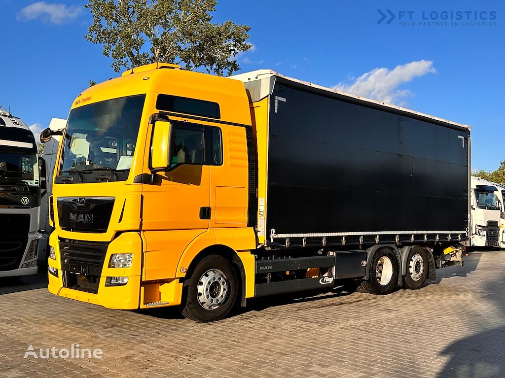 MAN TGX 26.460 6X2 / XXL CABIN / CURTAIN SIDE / LIFTGATE / AUTOMATIC kamion sa klizna zavesa cerada