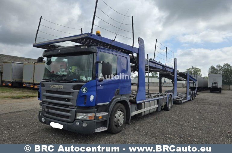 Scania P 380 autotransporter + prikolica autotransportera