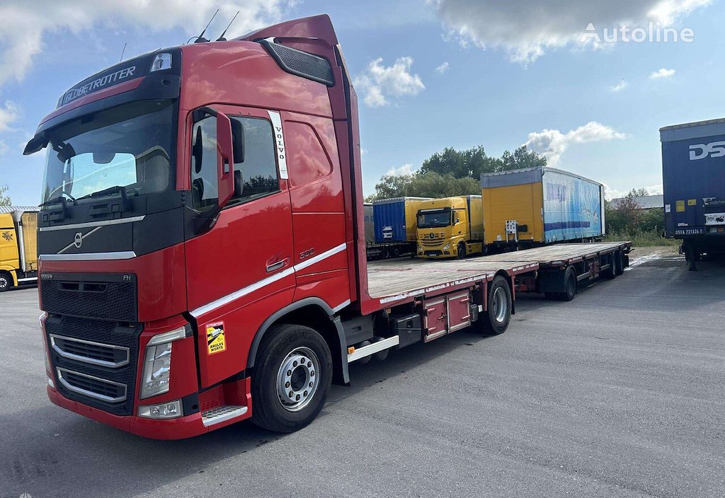 Volvo FH 500 kamion platforma + prikolica platforma