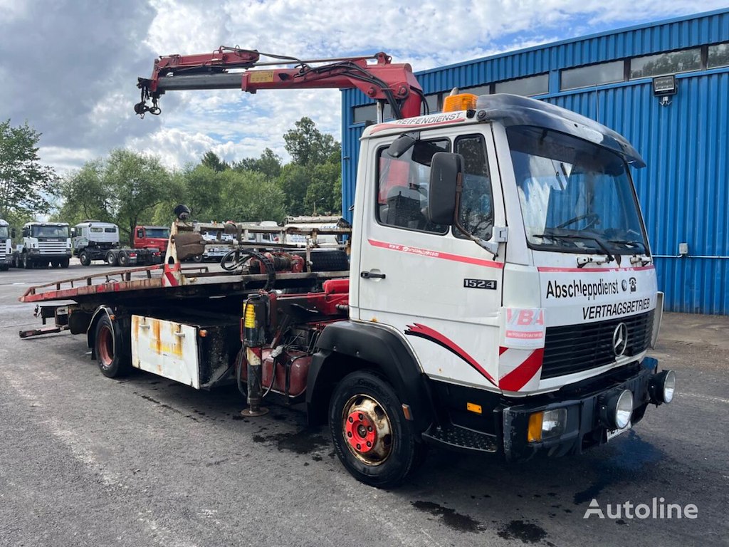 Mercedes-Benz 814 towing / abschlept, crane and ticher system šlep auto