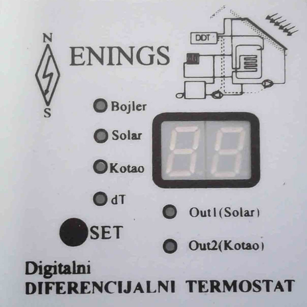 ENINGS Digitalni diferencijalni termostat, 3 sonde