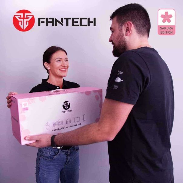 FANTECH Gejmerski miš VX7 CRYPTO SAKURA EDITION