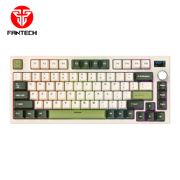 FANTECH Gejmerska mehanička tastatura MK910 MAXFIT81 MILKY MATCHA (ŽUTI SWITCH)