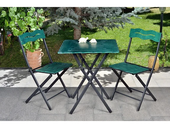 Hanah Home Baštenski sto i stolice 3 komada Bistro Set 6