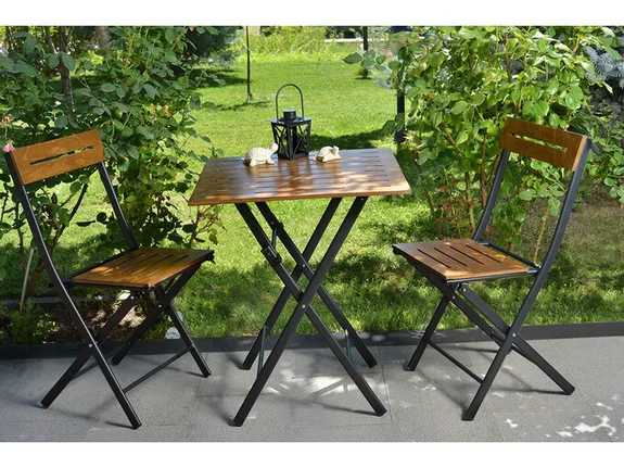 Hanah Home Baštenski sto i stolice 3 komada Bistro Set 4