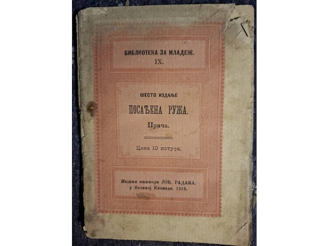 Kamenko - Posađena ruža...Velika Kikinda, 1912.