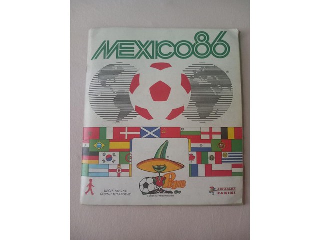 ALBUM SA SLIČICAMA MEXICO 86 POPUNJEN