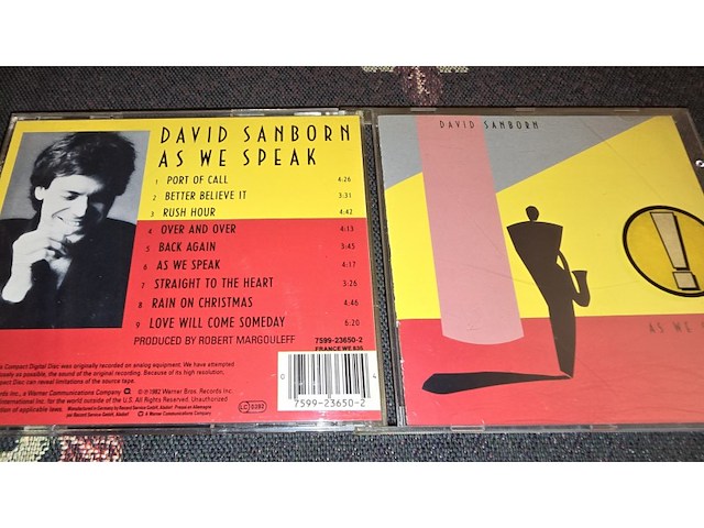 David Sanborn - As we speak , ORIGINAL