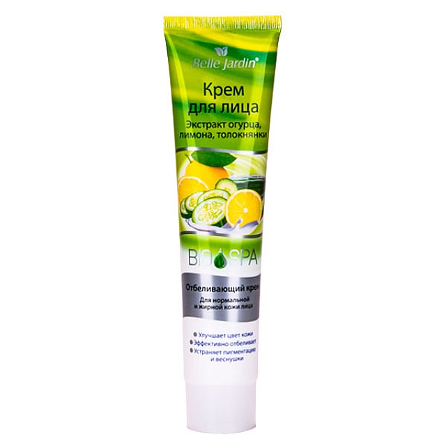 Krema za fleke na licu - ekstrakt krastavca, limuna i medveđeg grožđa BIO SPA 125ml