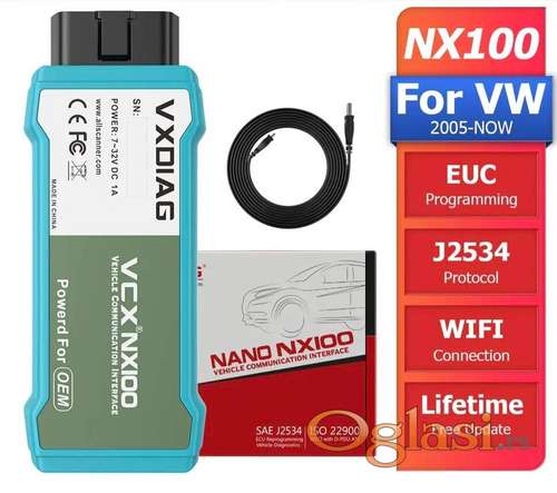 VXDIAG VCX NANO NX100 WiFi- VW/Audi/Škoda/Seat/Bentley