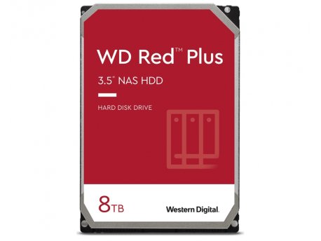 WESTERN DIGITAL RED PLUS, 3.5 / 8TB / 256MB / SATA / 7200 RPM, WD80EFBX CENA