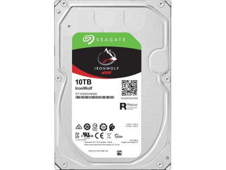 SEAGATE IRONWOLF NAS HDD, 3.5'', 10TB, SATA III, 7200 RMP (ST10000VN000)