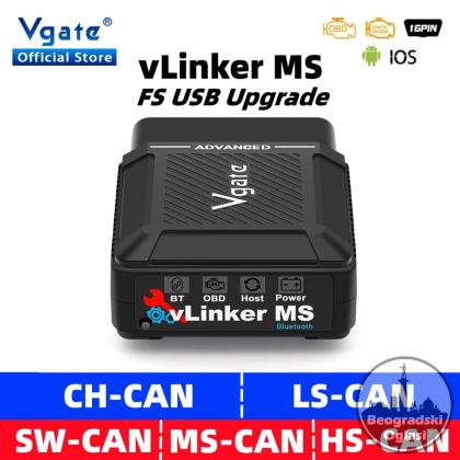 vLinker MS Advanced 12V/24V OBD2 za IOS MFI Android