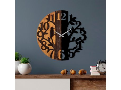 WALLXPERT ZIDNI SAT WOODEN CLOCK 71