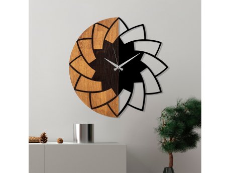 WALLXPERT ZIDNI SAT WOODEN CLOCK 80