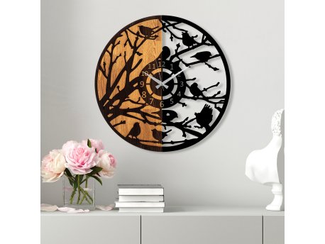 WALLXPERT ZIDNI SAT WOODEN CLOCK 79